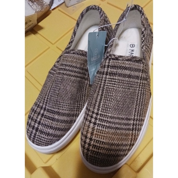 Magellan Outdoors | Shoes | New Magellan Womens Brown Plaid Slip On ...